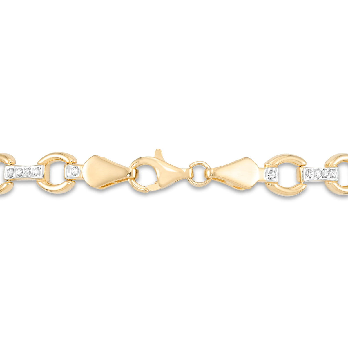 Diamond Fascination® Diamond Accent Oval Link Bracelet – I Heart Jewels